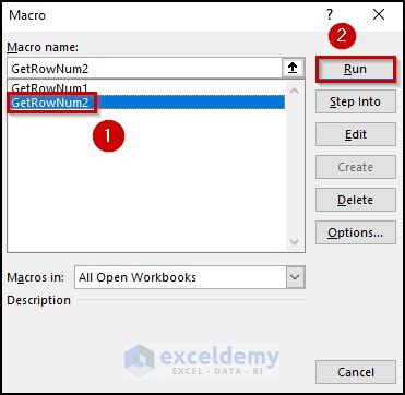 Using Excel VBA To Return The Row Number Of Value Methods