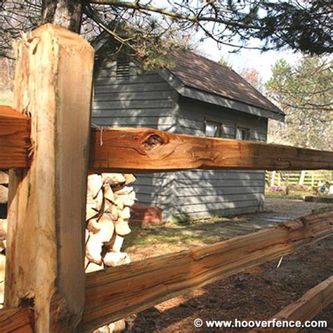 Western Red Cedar Split Rail Fence Rails Hoover Fence Co