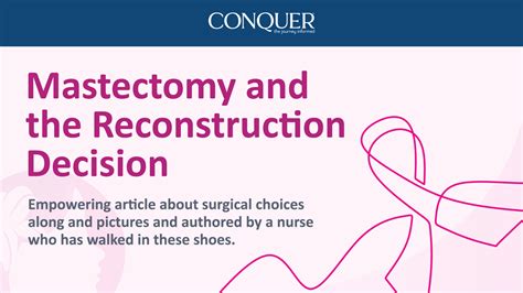 Mastectomy And The Reconstruction Decision Tigerlily Foundation