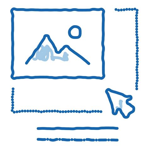 augmentation de la taille de l image icône doodle illustration dessinée