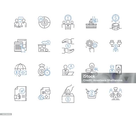 Cybersecurity Line Icons Collection Encryption Firewall Threats Malware