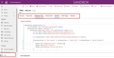 Style Entity List View On Powerapps Portals