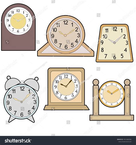 Clock Time Timepiece Antique Vintage Ancient Stock Vector Royalty Free 1951686586 Shutterstock