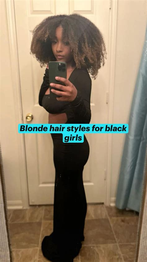 Blonde Hair Styles For Black Girls