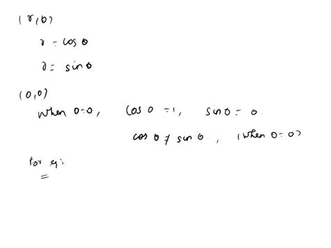 Solved Explain Why The Point With Polar Coordinates 00 Is An Intersection Point Of The