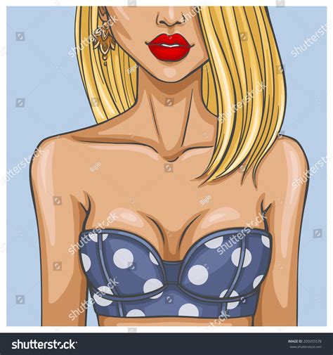 Sexy Retro Girl Stock Vector Royalty Free 205055578 Shutterstock