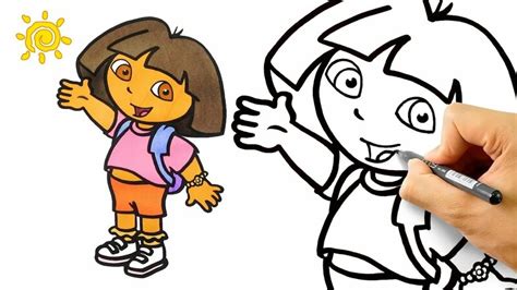 Даша путешественница Как нарисовать Дашу следопыта Уроки рисования поэтапно Смотреть онлайн в