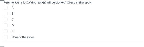 Solved Scenario C Suppose You Have A Three Task Sequence Chegg Com