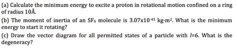 solved a calculate the minimum energy to excite a proton in
