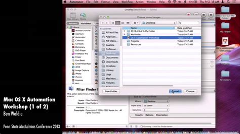 Mac Os X Automation Workshop 1 Of 2 Ben Waldie Youtube