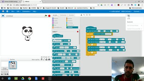 Connecting The MBot To MakeBlock Coding Environment Chromebook YouTube