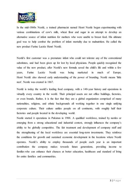 Introduction Of Nestle Introduction Of Nestle