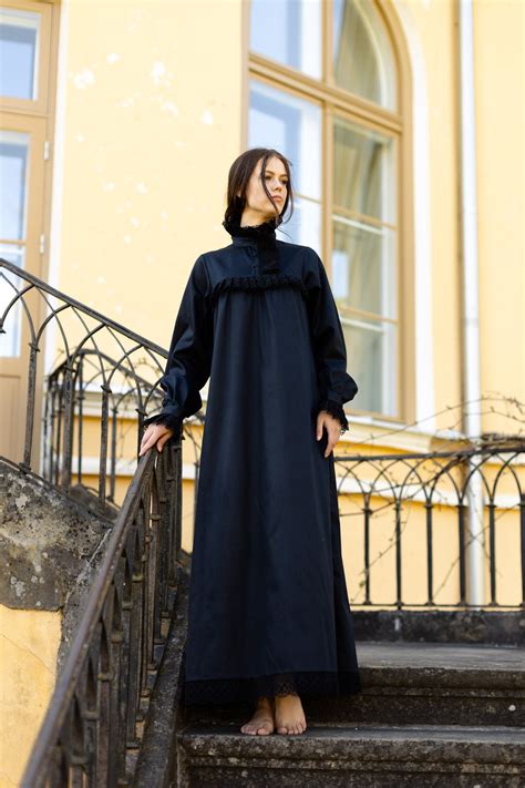 Victorian Nightgown Vintage Sleepwear 1900s Nightwear Old Fashion