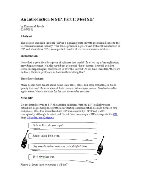 an introduction to sip part 1 meet sip cb 10 codes and q signals