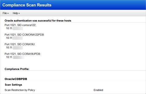 perform compliance assessment of oracle multitenant databases via