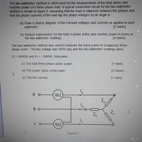 Wattmeter Method Circuit Diagram Circuit Diagram