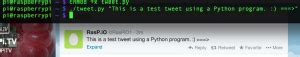 Tweeting With Python Tweepy On The Raspberry Pi Part Pi Twitter App Series RasPi TV