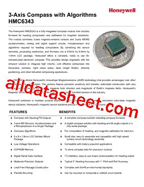 HMC Datasheet PDF Honeywell Solid State Electronics Center