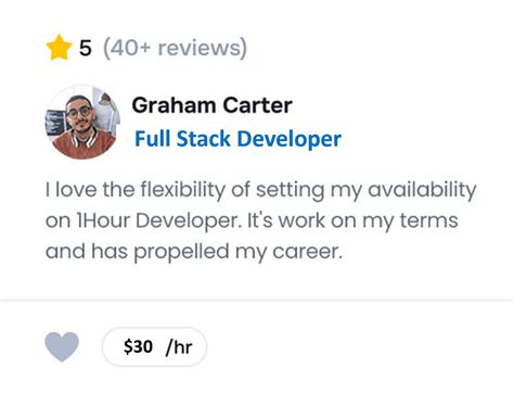 1hourdeveloper hire top software developers on demand