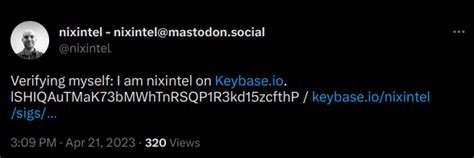 nixintel open source intelligence and investigations verify your online identities with keybase
