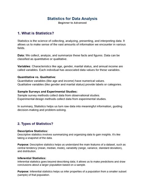 statistics for data analysis pdf statistics hypothesis