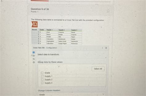 Question 9 Of 30 Points 1 The Following Data Studyx
