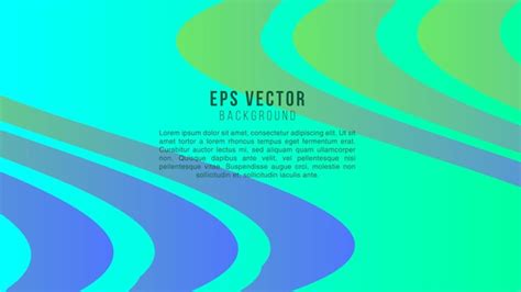 블루 그린 그라데이션 선 모양 배경 추상 Eps 벡터 프리미엄 벡터