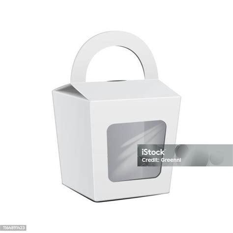 케이크에 대한 핸들 모형 흰색 선물 포장 상자 웨딩 파티 장식용 종이 판지 포장 용기 템플릿 세트 변환 3차원 형태에 대한 스톡 벡터 아트 및 기타 이미지 Istock