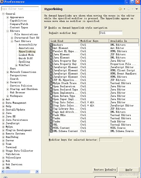 【技巧】eclipse ctrl 左键 进入方法 51cto博客 eclipse ctrl 左键失效