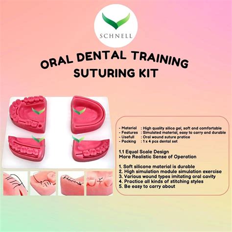 Jual Oral Dental Training Suturing Kitset Hecting Pad Suturing Pad Gigi Shopee Indonesia