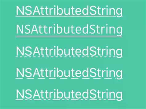 Nsattributedstring To Custom Style Of Text