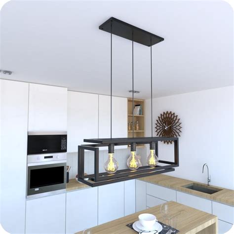 Pendente Luminária Industrial Preto Infinity Triplo Madeiramadeira
