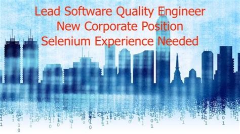 Software Quality Automation Engineer