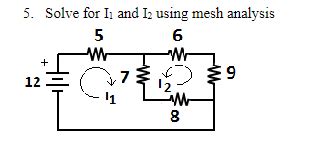 Solved Solve For I And I Using Mesh Analysis Chegg Com
