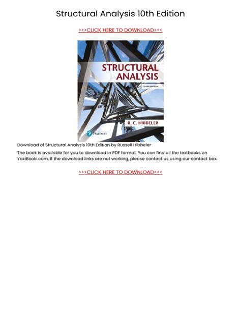 Of Structural Analysis 10th Edition Pdf Pdf