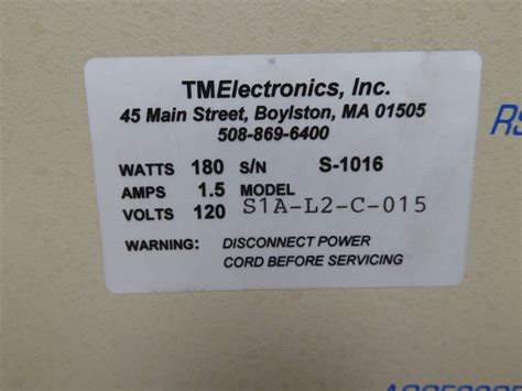 Tm Electronics Solution S1a L2 C 105 Leak And Crack Detector Pu1