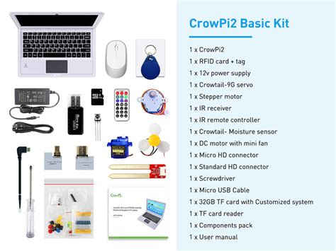 Crowpi2 All In One Raspberry Pi Laptop For Programming And Hardware