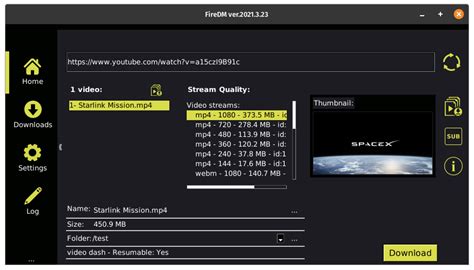 firedm is a python open source internet download manager with multi
