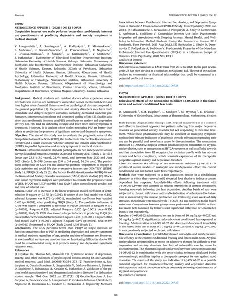 Pdf Compulsive Internet Use Scale Performs Better Than Problematic Internet Use Questionnaire