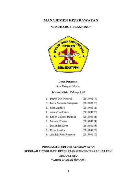 Kel 3 Discharge Planning Pdf