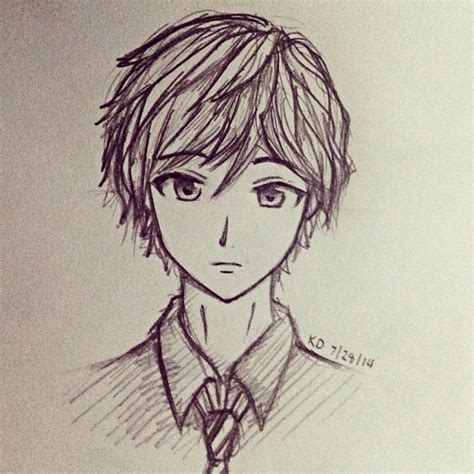 Dibujos A Lapiz De Anime Faciles