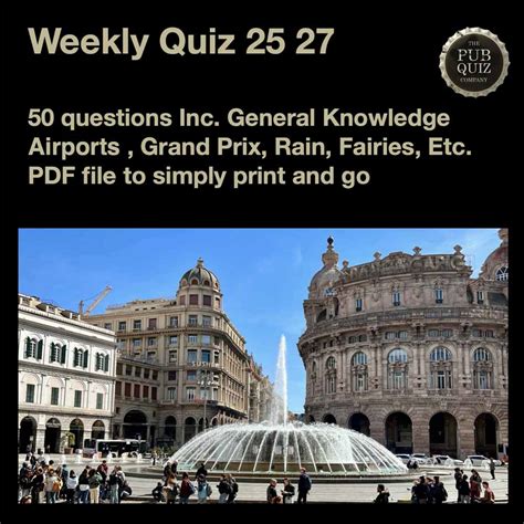 Weekly Quiz PDF Print