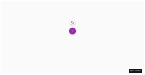 React Speed Dial Examples CodeSandbox