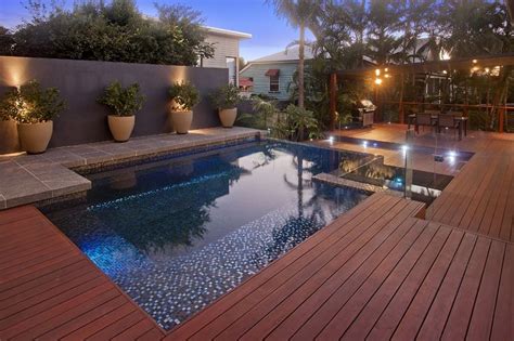 Pleasant Pool Decks Gripping Glass Cantilevered Swimming Pool With Swimming Pool Wood Deck