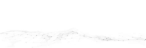 흰색 배경에 연결된 점과 선이 있는 동적 웨이브 디지털 웨이브 배경 개념 추상기술 배경 빅 데이터 시각화 3d 렌더링 흰색