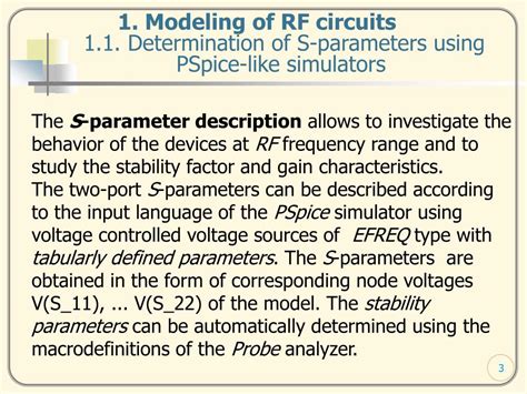 ppt modeling of rf devices and circuits elissaveta gadjeva powerpoint