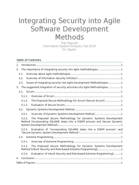 integrating security into agile methodol pdf scrum software development software