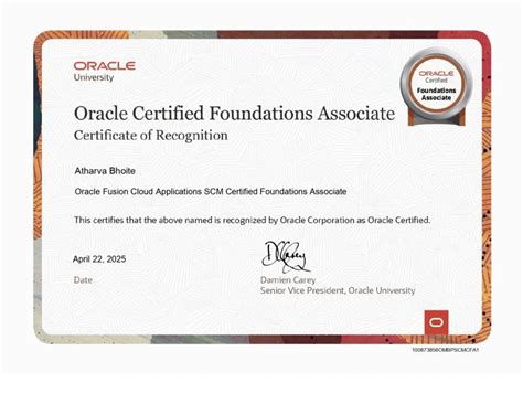 Oracle Scm Atharva Bhoite