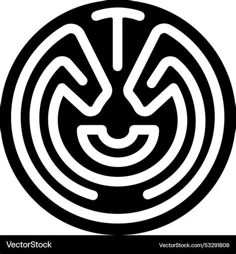 Maze Symbol Royalty Free Vector Image Vectorstock