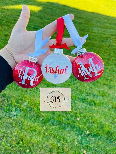 Personalized Christmas Ornaments Name Ornaments Christmas Ts
